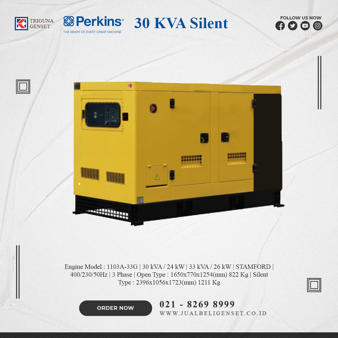 Jasa Service Genset Perkins 30 kVA. - Jasa Service Genset & Sparepart ...
