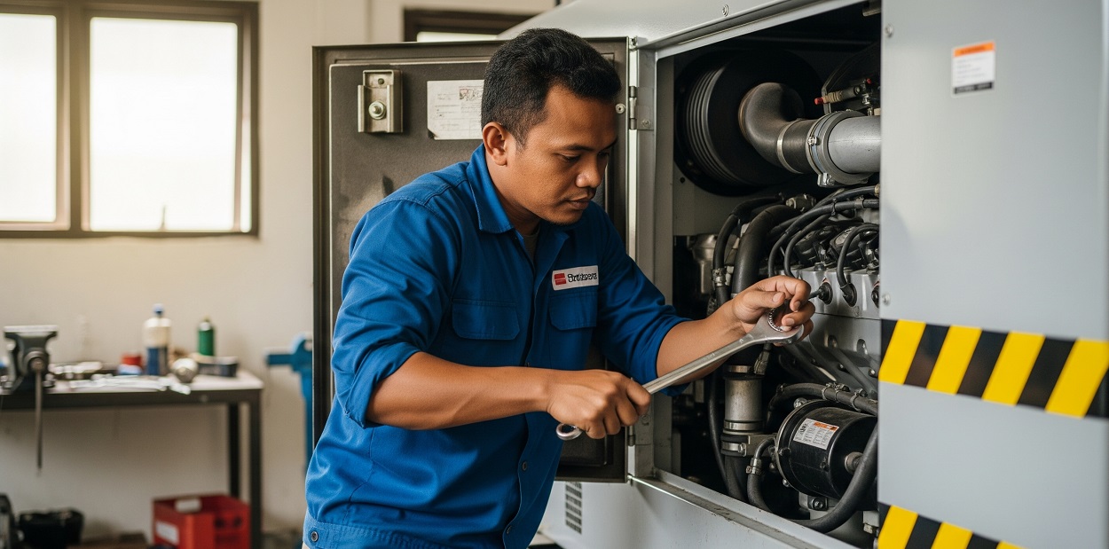 Service Genset Kawasan Summarecon Bekasi - PT. Triguna Power